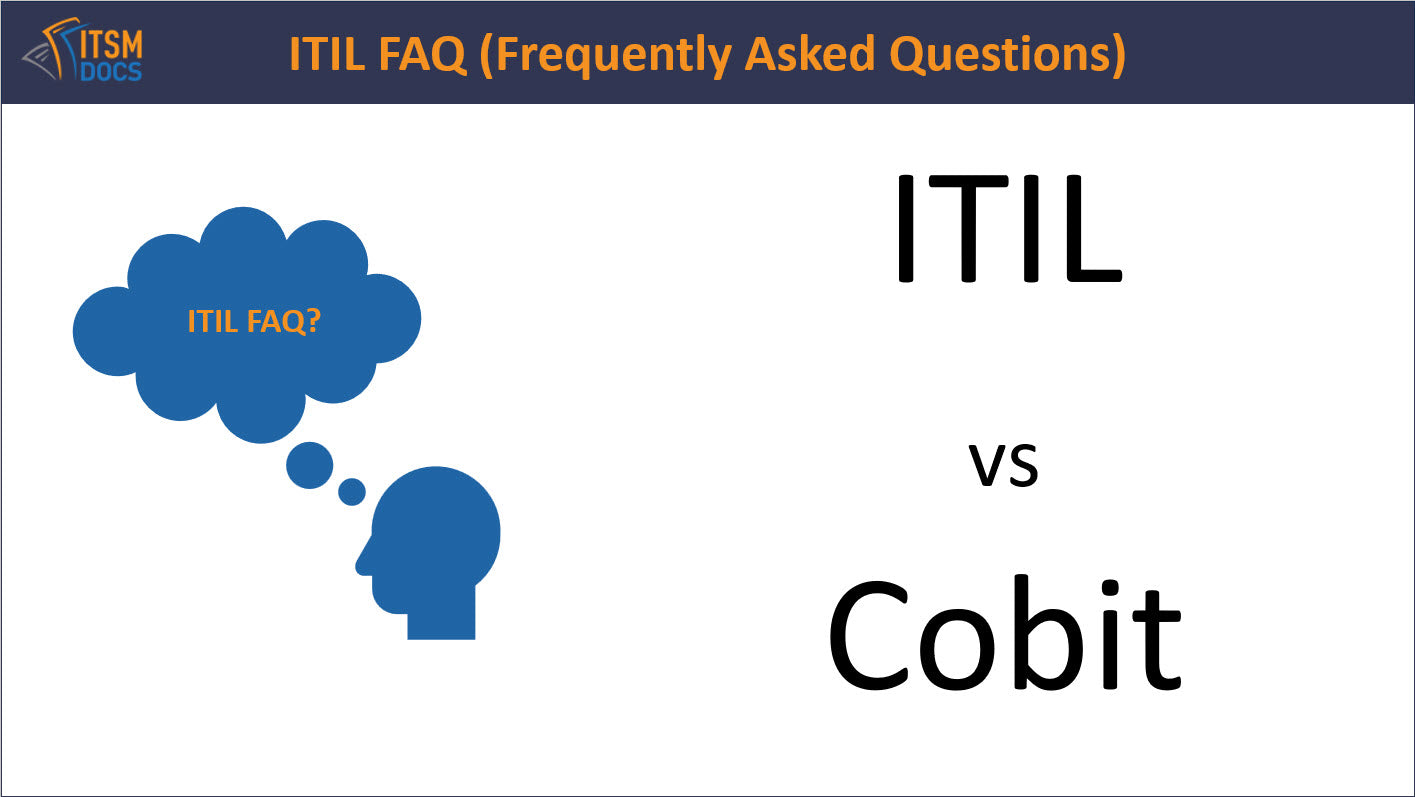 Itil Vs Cobit Itsm Docs Itsm Documents And Templates