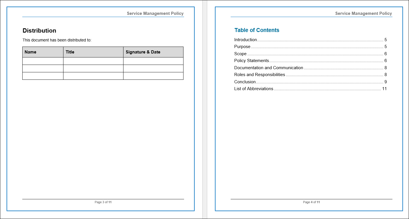 Cobit Service Management Policy Template Itsm Docs Itsm Documents And Templates