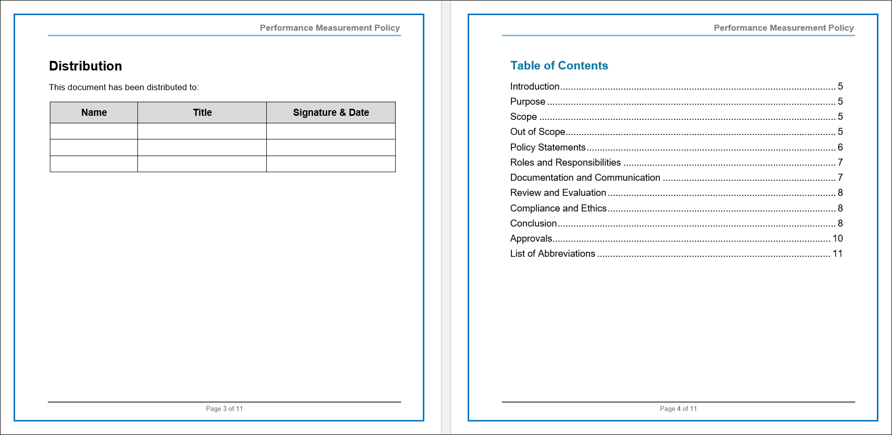 Cobit Performance Measurement Policy Template Itsm Docs Itsm Documents And Templates