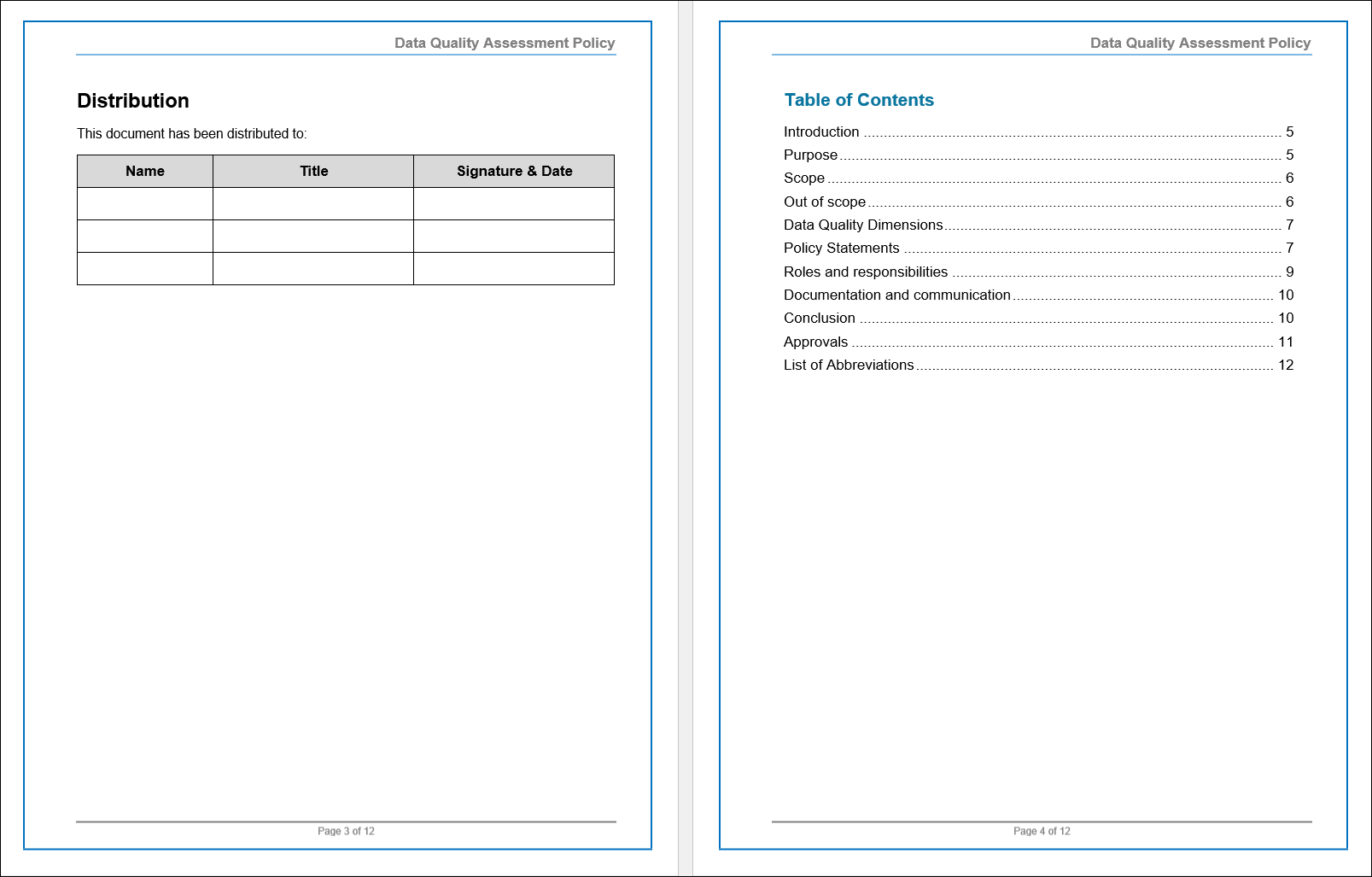 COBIT Data Quality Assessment Policy Template – ITSM Docs - ITSM ...
