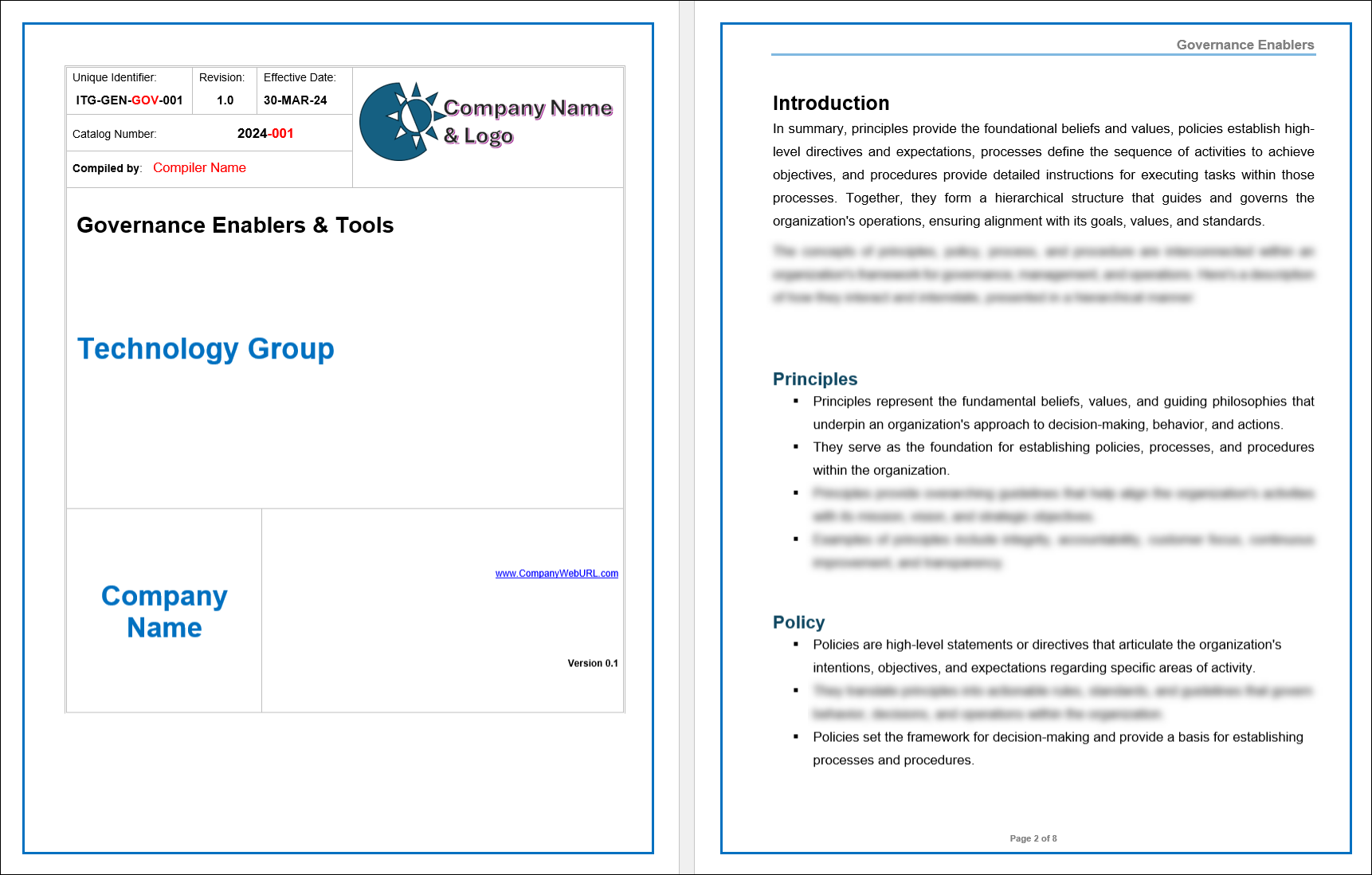 Four Ps Description Governance Enablers & Tools – ITSM Docs - ITSM ...