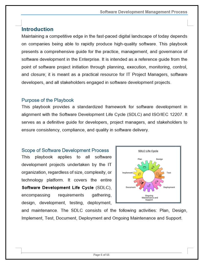 Software Development Management Process Playbook – ITSM Docs - ITSM ...