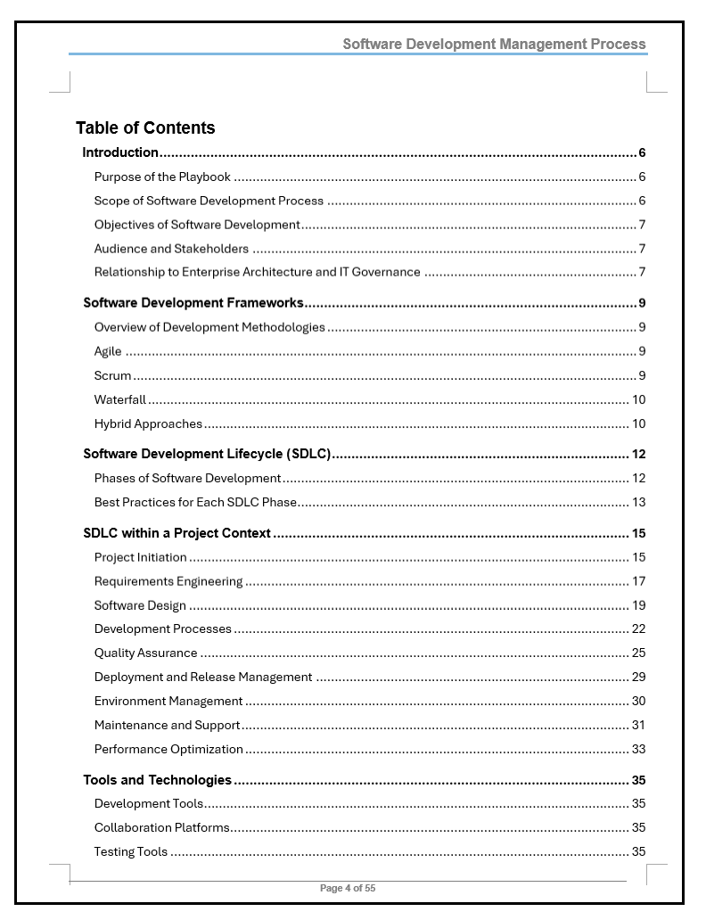 Software Development Management Process Playbook – ITSM Docs - ITSM ...