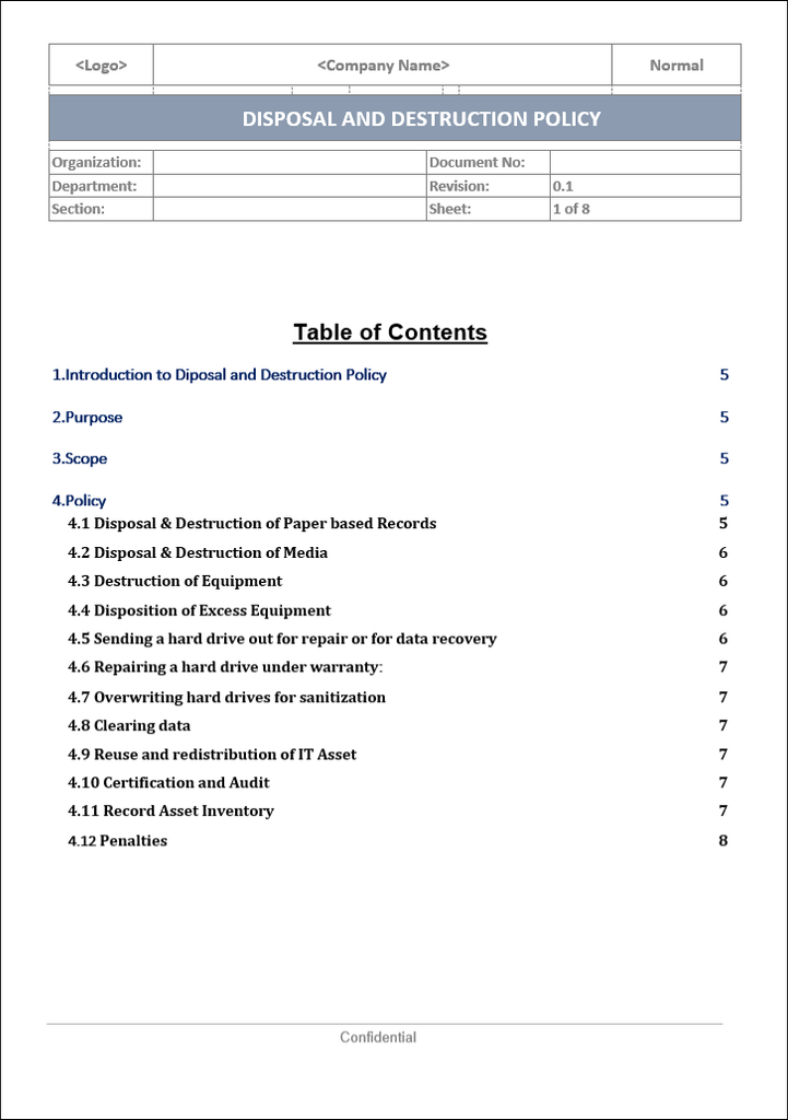 Document Destruction Guidelines Table Auto Vs Manual Document