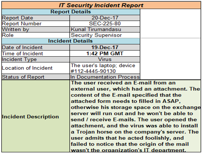 excel incident tracking template